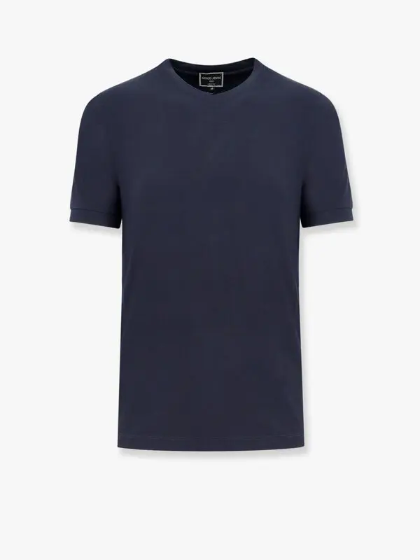 Giorgio Armani Icon Viscose Tshirt - Blue