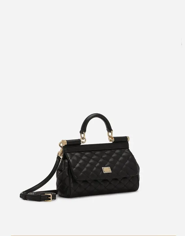 Dolce & Gabbana Small Sicily Handbag - Black
