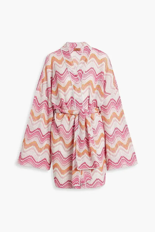Missoni Metallic Crochetknit Robe