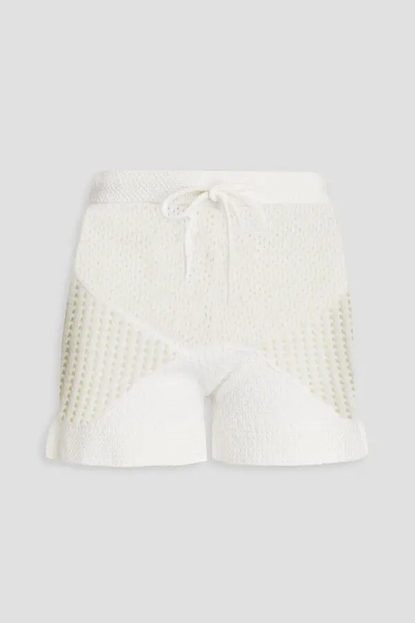 Zimmermann Crochet-knit Cotton Shorts