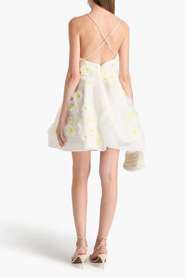 Zimmermann Matchmaker Daisy Mini Dress - Ivory - 65% Off | Editorialist