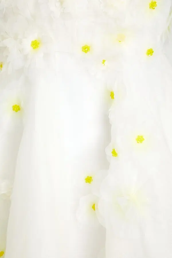 Zimmermann Floral-AppliquD Linen And Silk-Blend Mini Dress - Ivory - 75%  Off | Editorialist