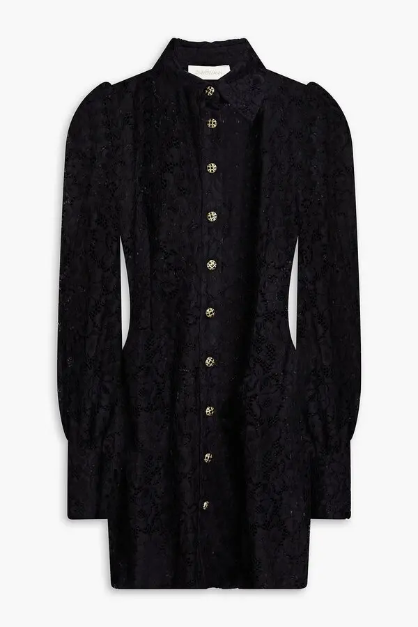 Zimmermann Corded Lace Shirt - Black