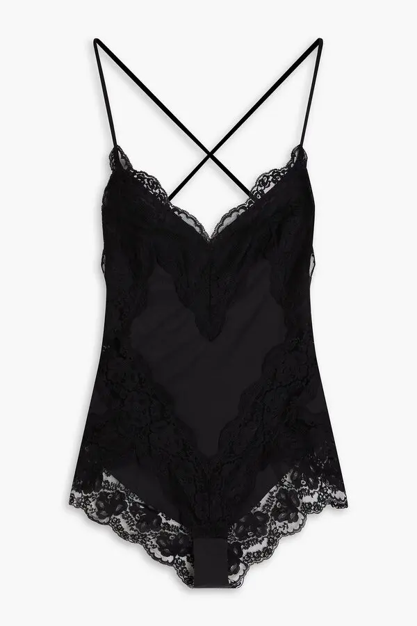 Zimmermann Lace-trimmed Cotton-voile Bodysuit