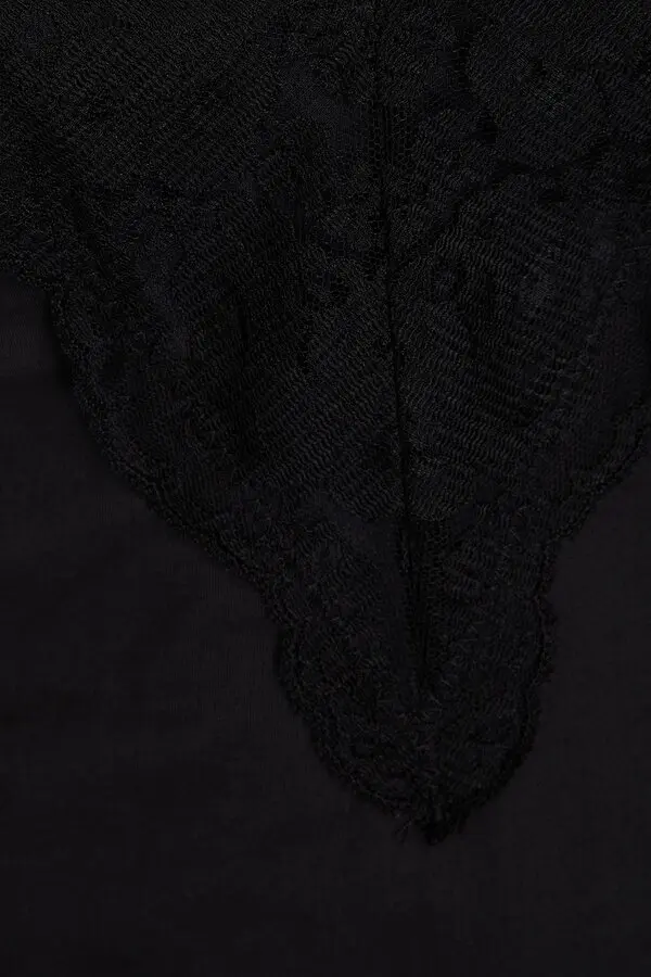 Zimmermann Lace-trimmed Cotton-voile Bodysuit
