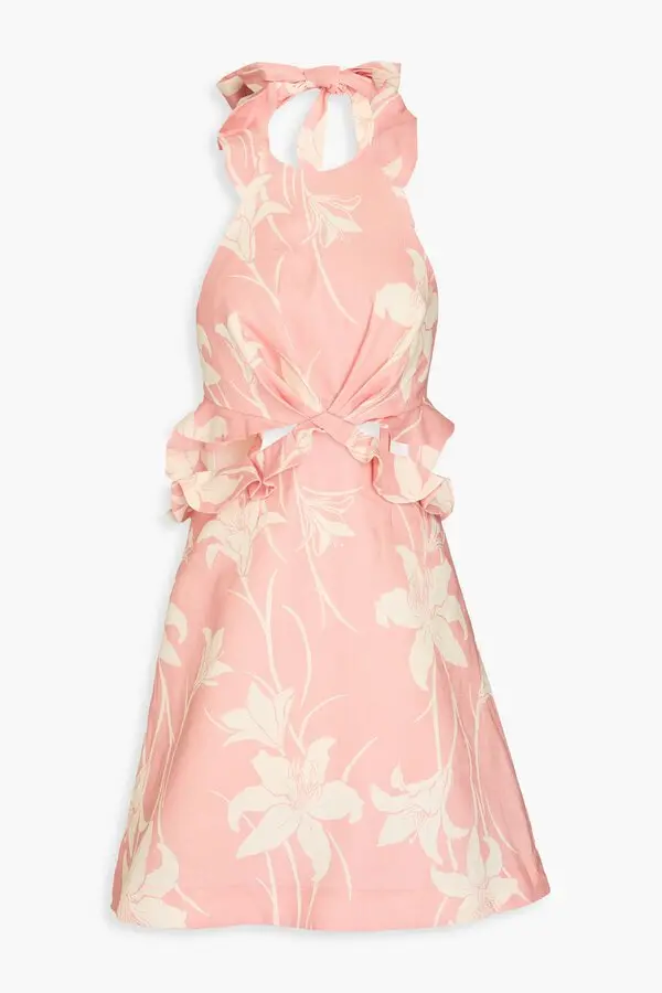 theory tiered halter maxi dress IVORY TIERED HALTER MAXI DRESS | CULT MIA main image 0