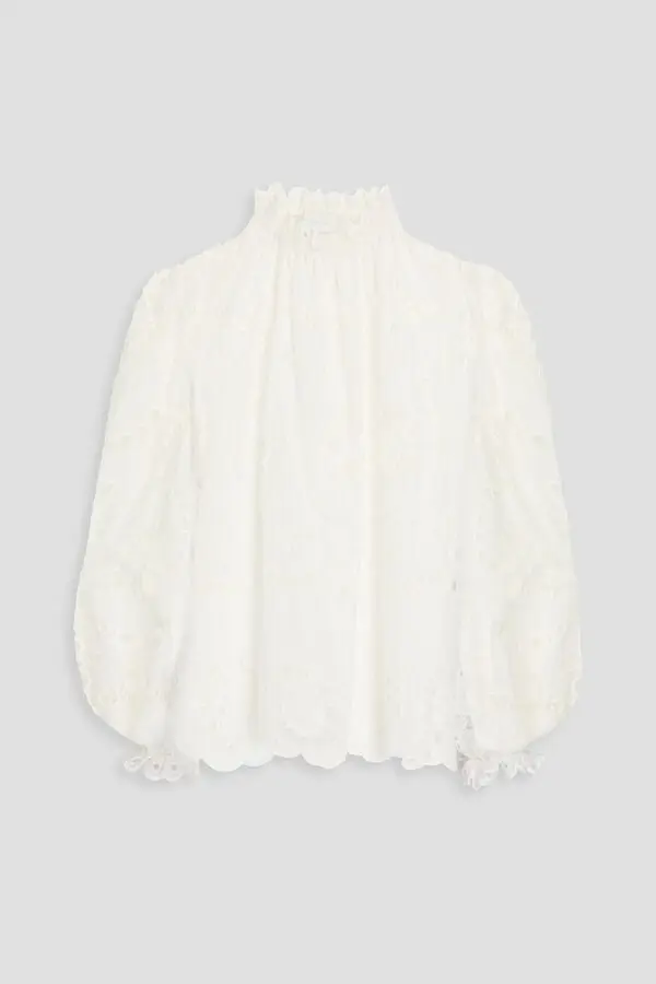 Zimmermann Broderie Anglaise Cotton Blouse