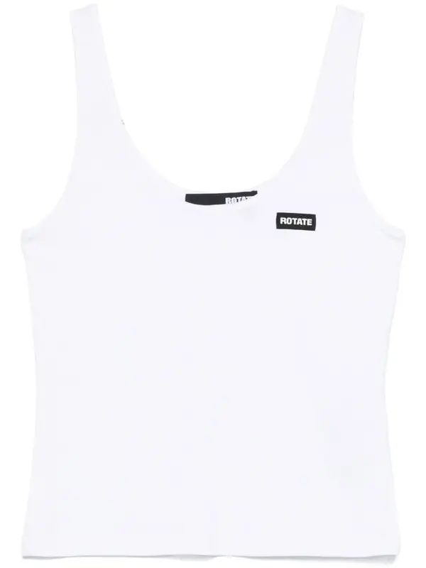 Remain Birger Christensen Logo-patch Tank Top - White