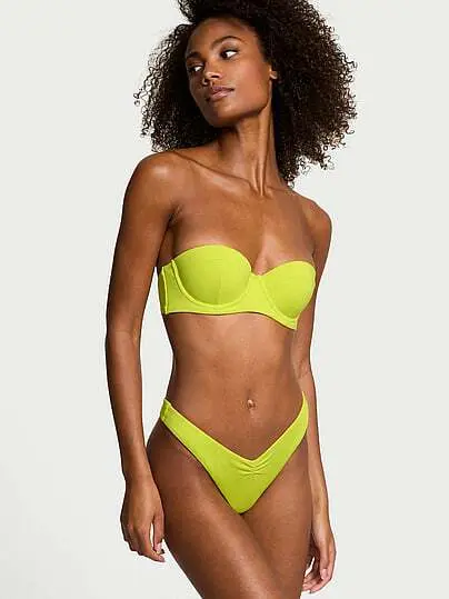 Victoria's Secret Essential Uplift Strapless Bikini Top - Green
