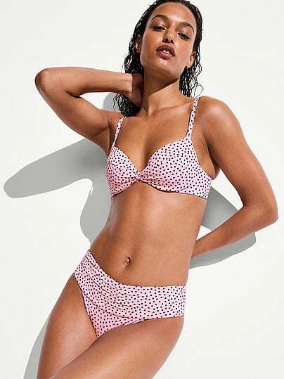 Victoria's Secret Swim Twist Push-up Bikini Top - Print