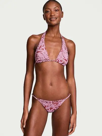 Victoria's Secret Swim Essential Adjustable String Bikini Bottom - Print