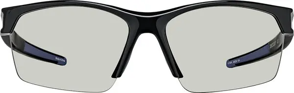 Zenni Wrap-around Half Rim Sunglasses - Black