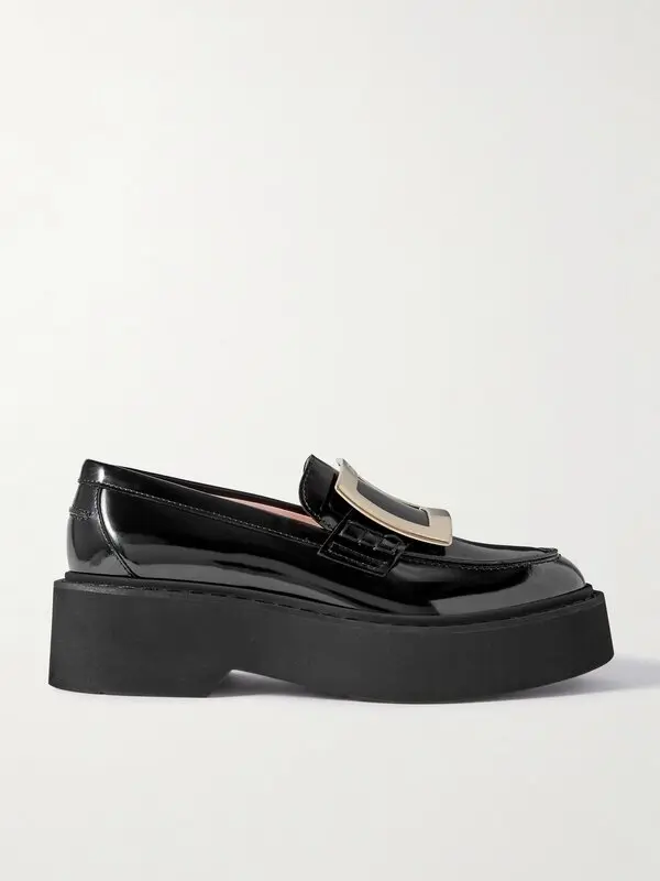 ROGER VIVIER Viv Rangers Patent-leather Loafers