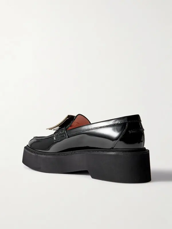 ROGER VIVIER Viv Rangers Patent-leather Loafers