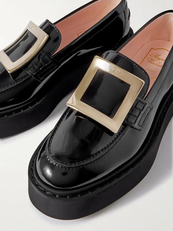 ROGER VIVIER Viv Rangers Patent-leather Loafers