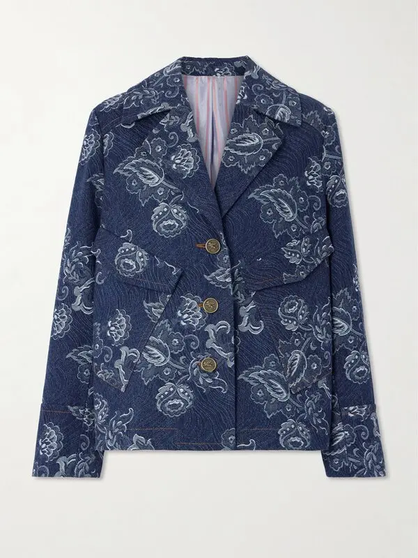 Etro Oversized Cotton-jacquard Jacket