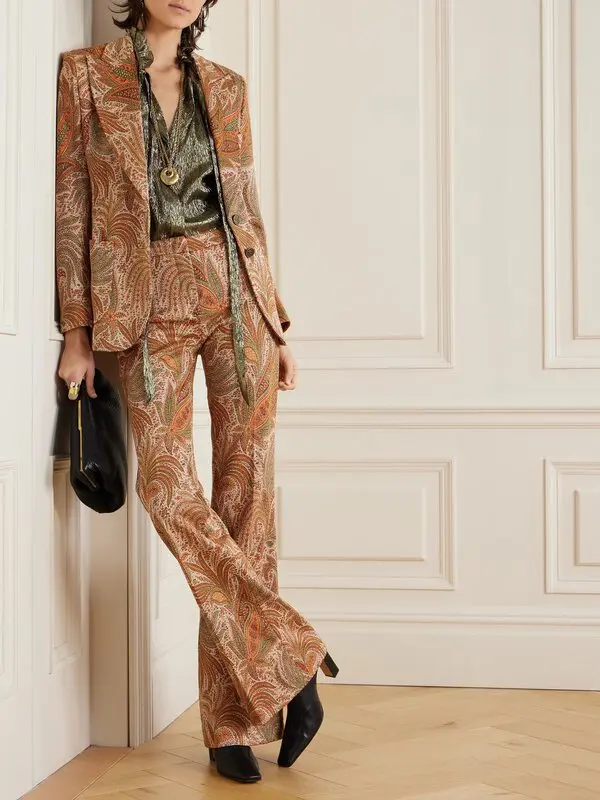 Etro Jacquard-knit Paisley Blazer
