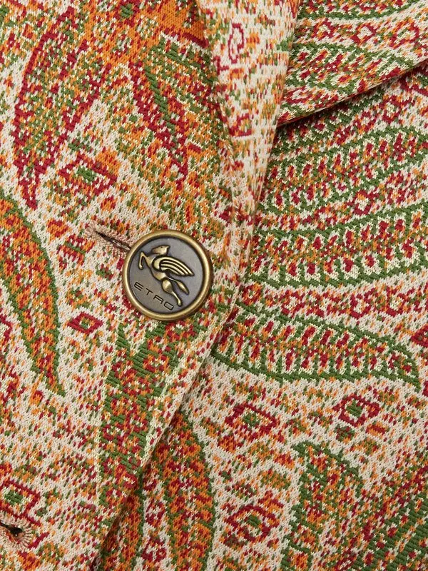 Etro Jacquard-knit Paisley Blazer