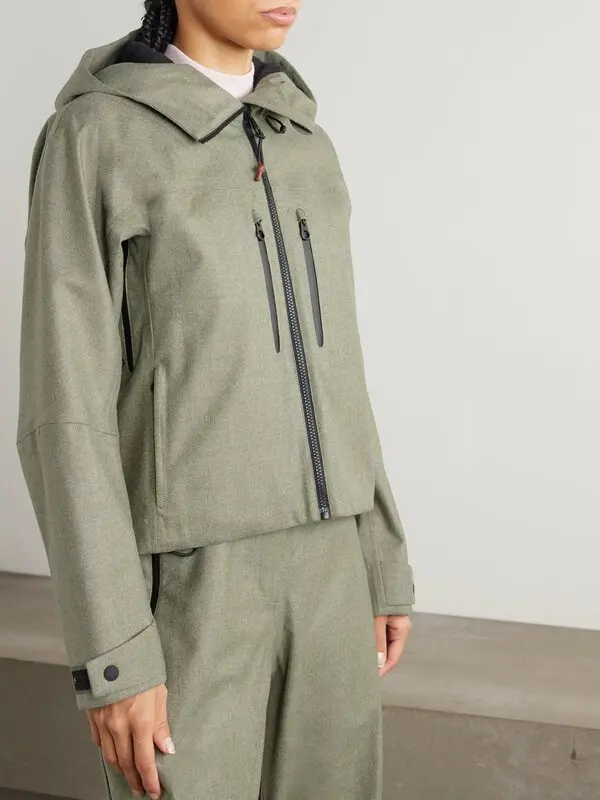 Loro Piana Abelboden Wool And Cashmere-blend Hooded Jacket
