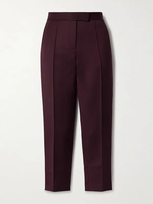 Alex Perry Cropped Slim-leg Woven Pants