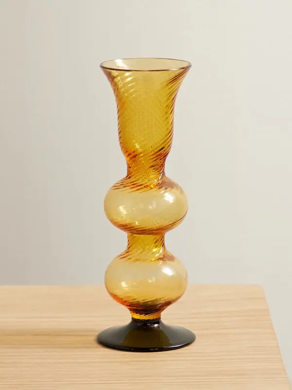 La DoubleJ Baby Bubble Murano Glass Candlestick - Yellow