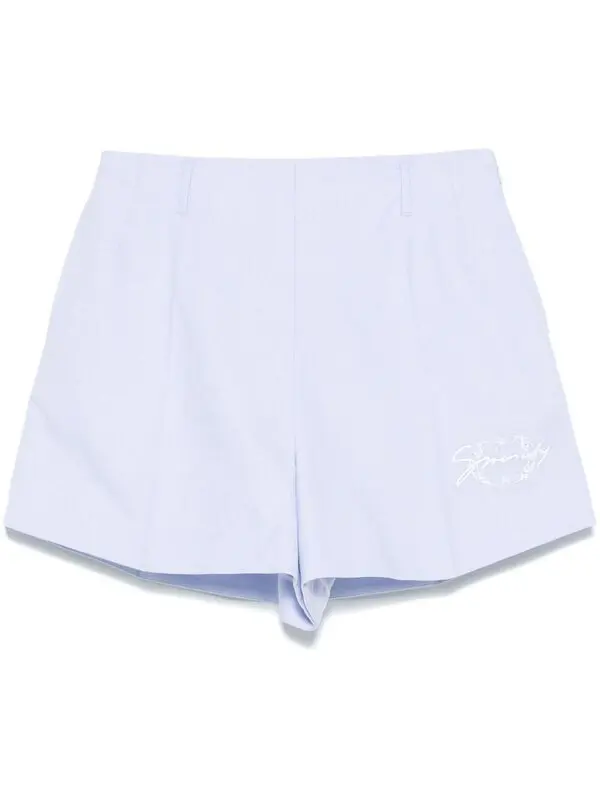 Givenchy Logo-embroidered Shorts - Blue