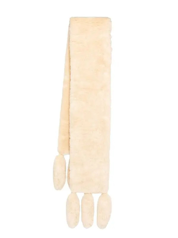 CONNER IVES Faux-fur Stole - Neutrals