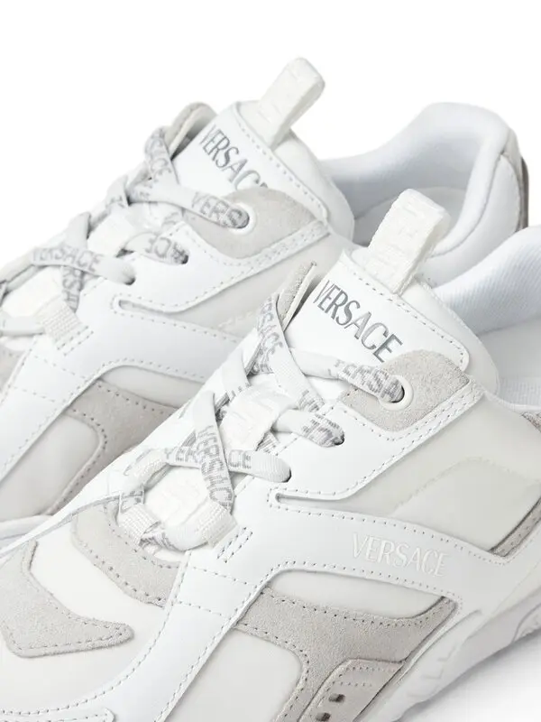 Versace Galaxia Leather Sneakers - White