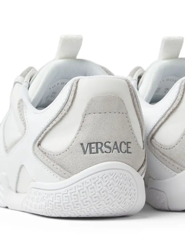 Versace Galaxia Leather Sneakers - White