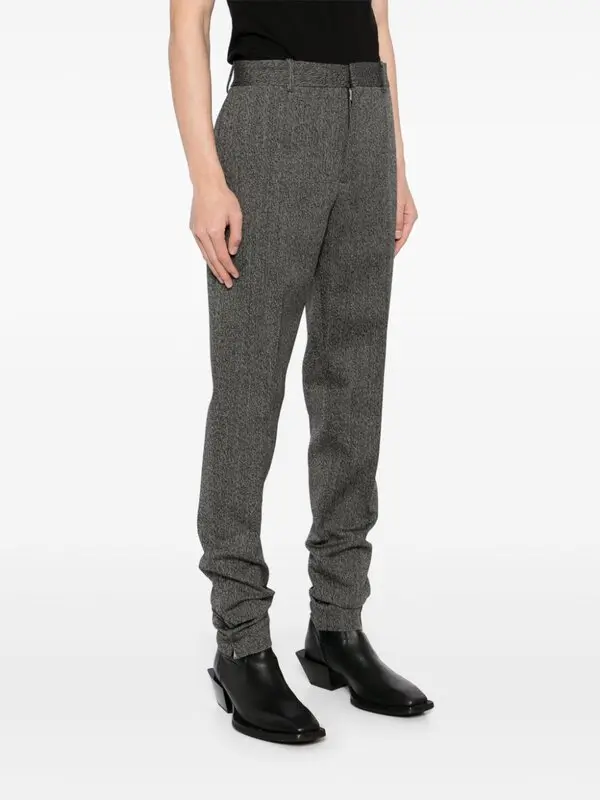 JIL SANDER Textured Wool Tailored Trousers