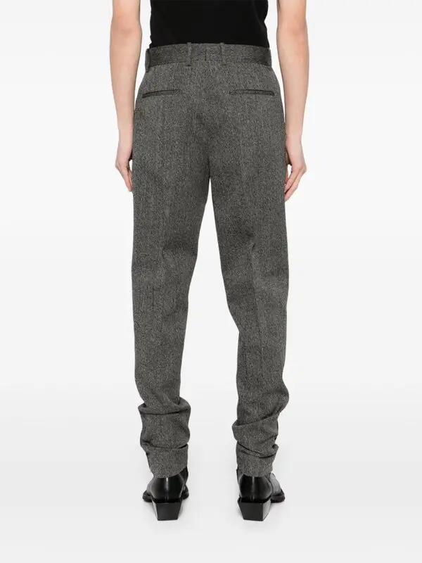 JIL SANDER Textured Wool Tailored Trousers