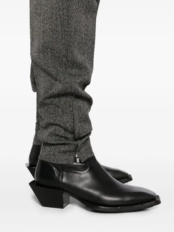 JIL SANDER Textured Wool Tailored Trousers