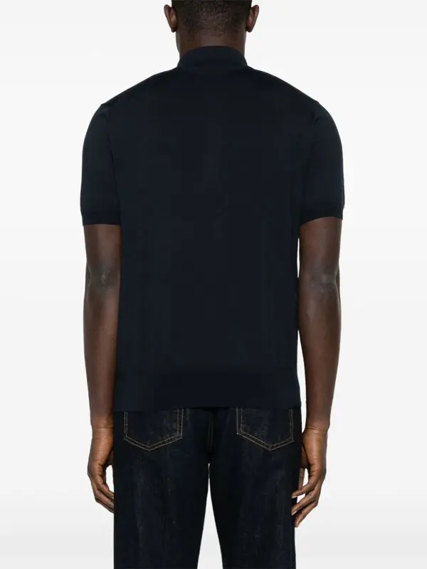 TOM FORD Cotton Polo Shirt - Blue