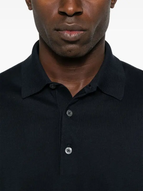 TOM FORD Cotton Polo Shirt - Blue