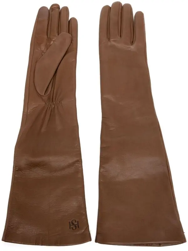 HANDSOME STOCKHOLM Long Lined Gloves - Brown
