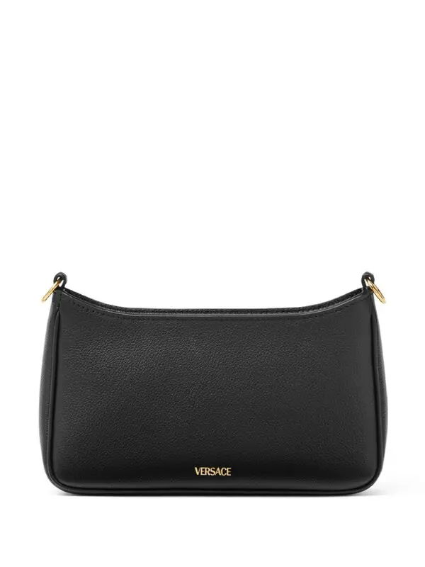 Versace La Medusa Leather Mini Bag - Black