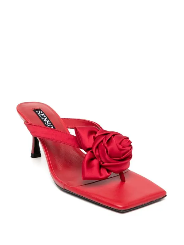 Senso 70mm Electra Heeled Mules - Red