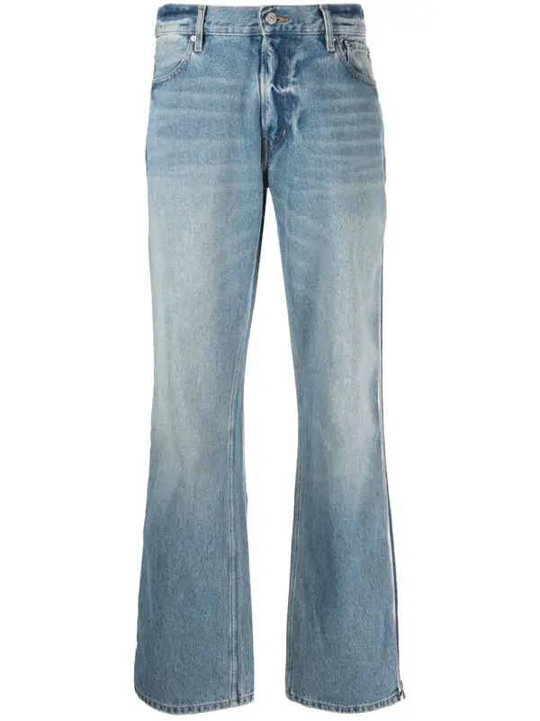Gauchère Wide-leg Zipped Jeans