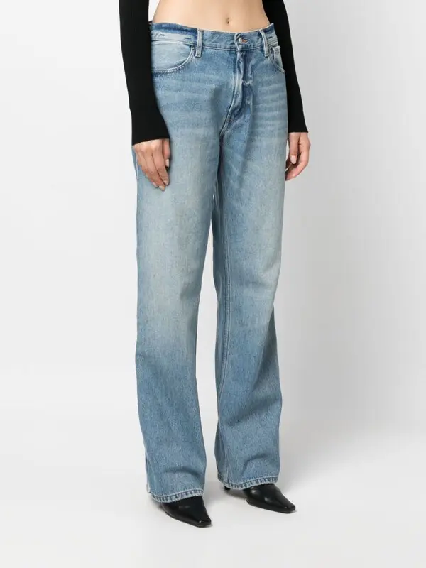 Gauchère Wide-leg Zipped Jeans