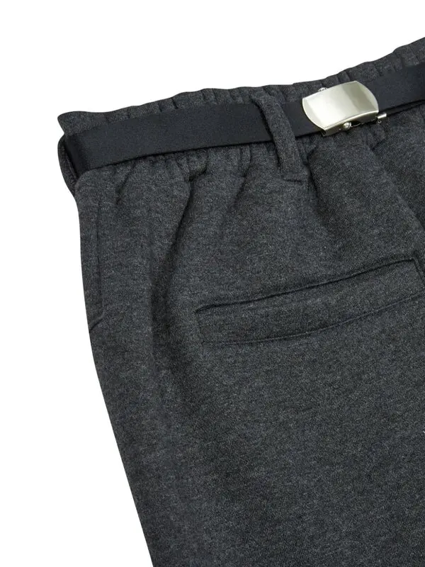STUDIO TOMBOY Belted French-terry Trousers