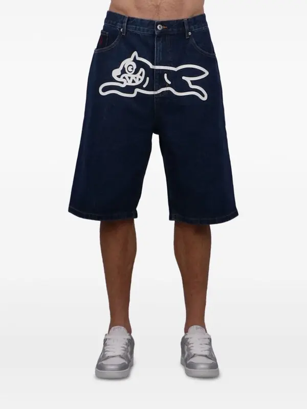 ICECREAM Running Dog Denim Shorts
