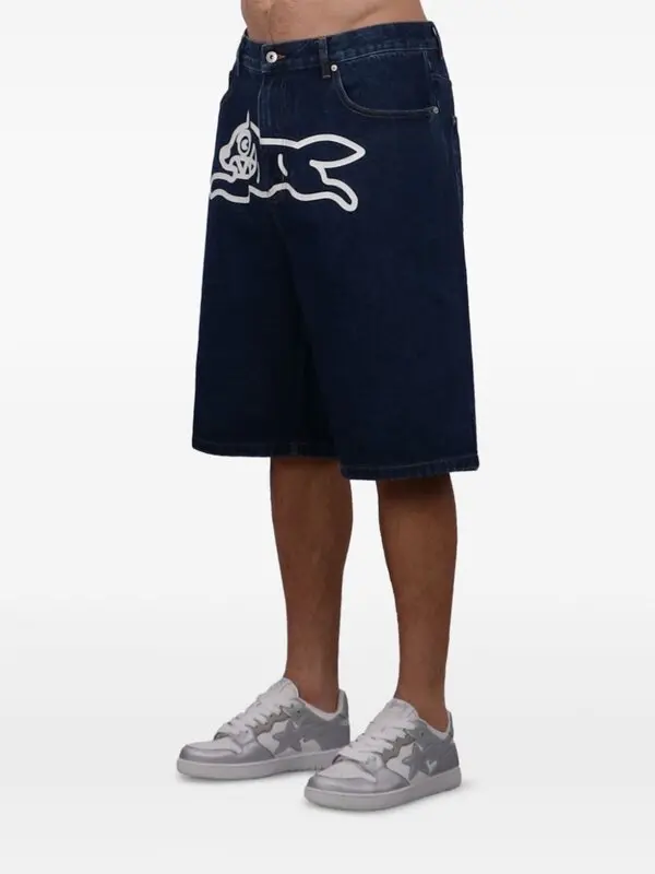 ICECREAM Running Dog Denim Shorts