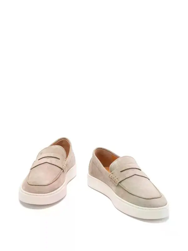 TOD'S Suede Loafers - Neutrals