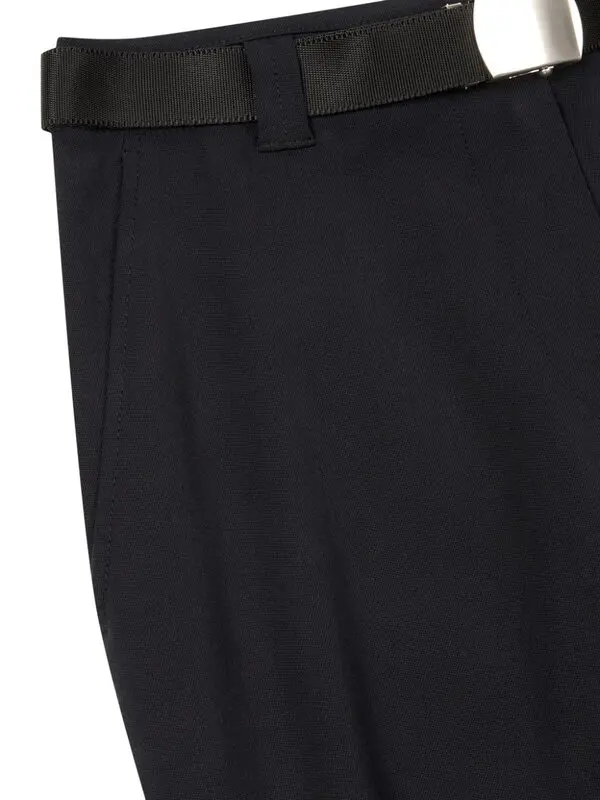 STUDIO TOMBOY Wool Belted Trousers - Black