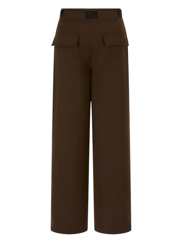 STUDIO TOMBOY Wool Belted Trousers - Brown
