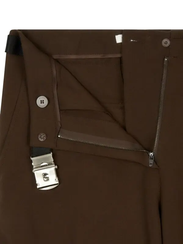 STUDIO TOMBOY Wool Belted Trousers - Brown