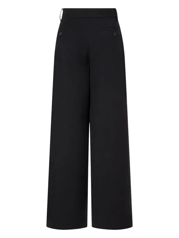 Studio Doe Three-tuck Wide Pants ブラック Studio Doe Three-tuck Wide Pants ブラック