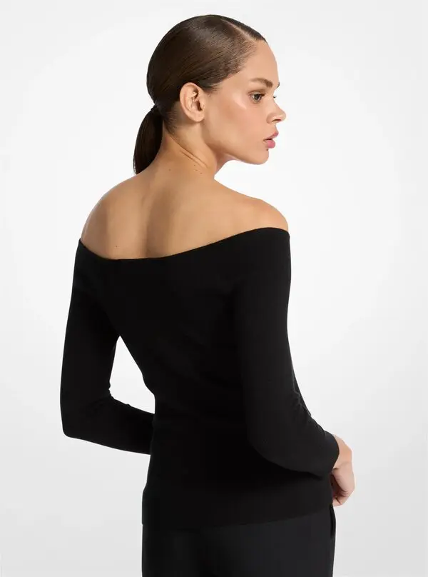 Michael Kors Cashmere Ballet Pullover Top