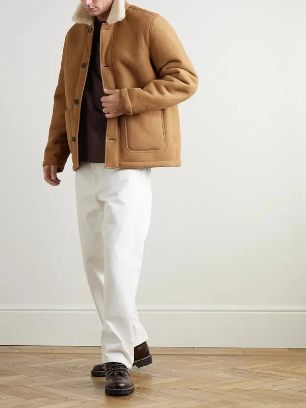 Mr P. Mercerised Cotton-jersey T-shirt - Brown