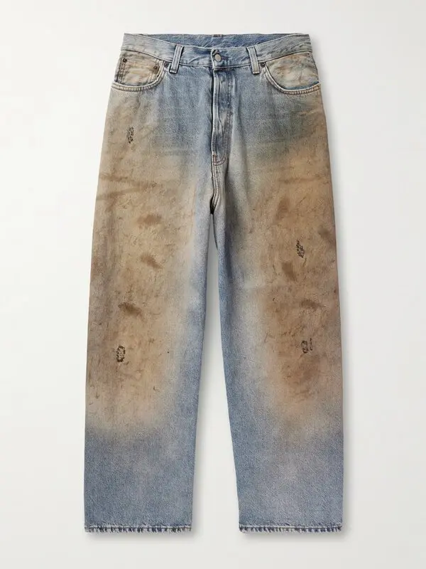 Acne Studios Straight-leg Distressed Jeans - Blue